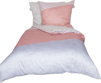 Sch&ouml;ner Wohnen Kollektion Bettw&auml;sche-Set, Baumwolle, Flamingo, 200 x 135 cm