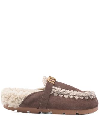 Mou Winter Bio logo mules - Braun
