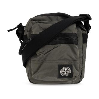 Stone Island Homme, Sacs, Vert, Taille: ONE Size Logo Bag