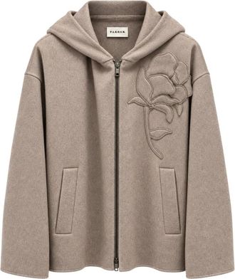 P.A.R.O.S.H. P.a.r.o.s.h. - SweaT-shirt zipp&eacute; - Femme - Sweatshirts et sweats &agrave; capuche - Beige - Taille: 42 FR