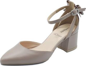 Nero Giardini E612350D Nappa col. Femme D&eacute;colt&eacute; &eacute;l&eacute;gant pour femme avec sangle et talon bas, rose, 39 EU