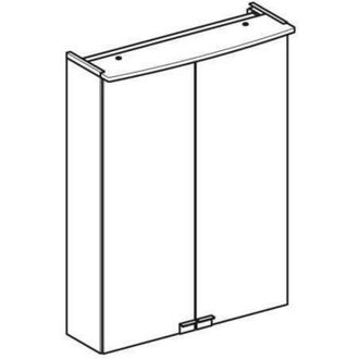 Keramag Keramag - Geberit Option Basic Spiegelschrank mit Beleuchtung, zwei T&uuml;ren