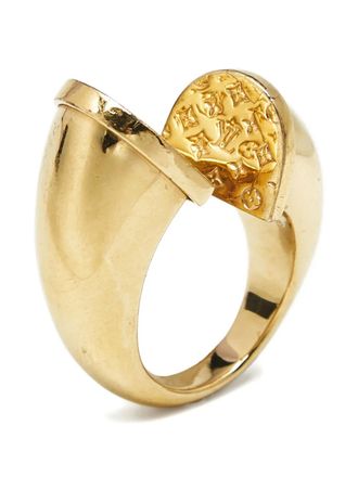 Louis Vuitton Ring mit Logo-Gravur - Gold
