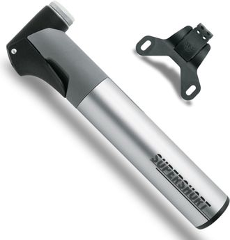 SKS Germany SUPERSHORT Minipumpe f&uuml;r Fahrr&auml;der (Fahrradpumpe mit Teleskopfunktion, abnehmbarem Aluminiumrohr und ergonomischem T-Griff, passend f&uuml;r alle Ventilart