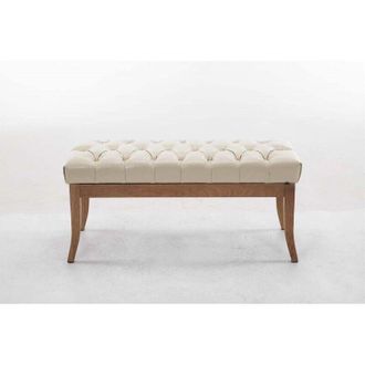 Clp Sitzbank Ramses Kunstleder antik-hell creme 100 cm