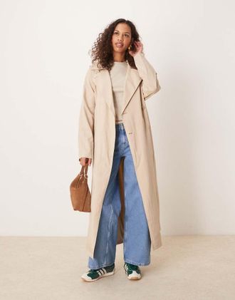 Calvin Klein Jeans Trench-coat avec liens - Beige-Neutre