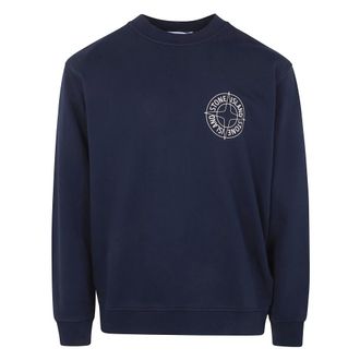 Stone Island Homme, Sweatshirts et sweats &agrave; capuche, Bleu, Taille: 2XL SweaT-shirt ras du cou