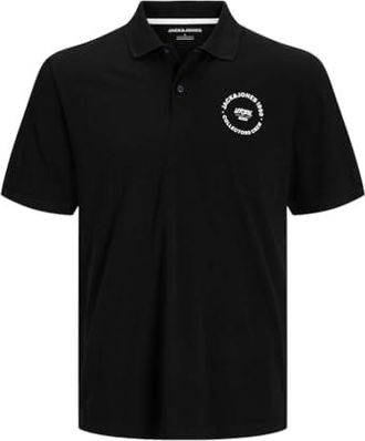 Jack & Jones Jjsimon Polo SS, Noir, XXL Hommes