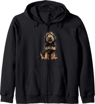 Whyitsme Design Otterhound-Hunde-Illustration Kapuzenjacke