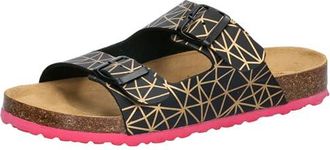 Lico Bioline Platino Mules pour Femme Noir/doré Taille 41 EU, Noir/Or, 41 EU