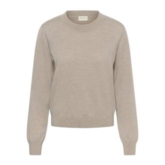 Part Two Rundhals-Strickware - - Knitwear - Damen - Beige - L