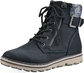 White Mountain Shoes Kelsie Bottines à lacets style randonnée pour femme, bleu (Bleu marine/tissu.), 38 EU