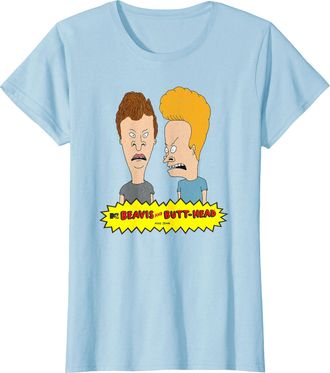 Beavis And Butt-Head Gesichter Grafik T-Shirt