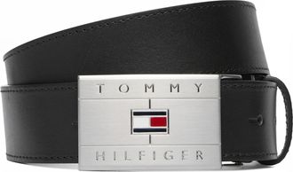 Tommy Hilfiger G&uuml;rtel Tommy Hilfiger Th Flag Plaque Belt AM0AM14322 Braun