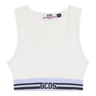 GCDS Stretch-Mini-Top - - Tops - Damen - Wei&szlig; - 2XS