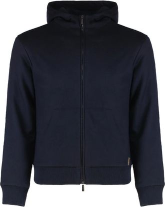 Moorer Homme, Sweatshirts et sweats &agrave; capuche, Bleu, Taille: M Sweat &agrave; capuche zipp&eacute;