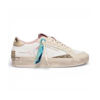 Crime London Femme, Chaussures, Blanc, Taille: 40 EU SK8 Deluxe Wild Berry Baskets