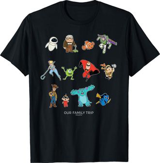 Pixar Disney and Pixar Characters Vacation Our Family Trip T-Shirt