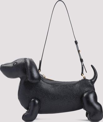 Thom Browne Hector Pebbled Leather Shoulder Bag