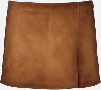 Miu Miu Mini-jupe en daim