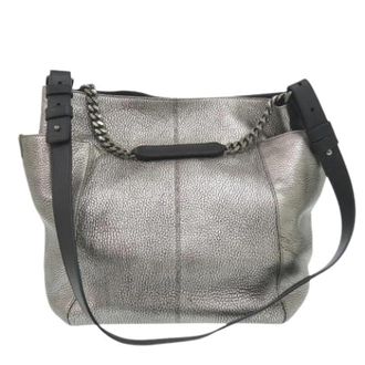 Jimmy Choo London Pre-owned Leder Schultertasche - - Pre-owned - Damen - Grau - ONE SIZE