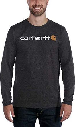 Carhartt Work in Progress 104107 T-shirt à manches longues avec logo Emea Core - Homme - Gis foncé - XXL