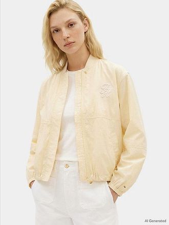 Tommy Hilfiger Bomber &agrave; manches ballon et logo brod&eacute;