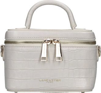 Lancaster Femme, Sacs, Blanc, Taille: ONE Size Small Vanity Case