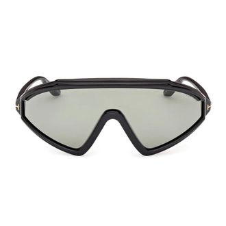 Tom Ford unisex, Accessoires, Noir, Taille: ONE Size Lunettes de soleil classiques pour hommes avec verres gris