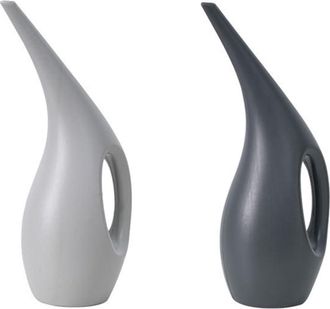 Angoily 2Pcs Kunststoff Gießkanne Haushalts Mund Bewässerung Wasserkocher mit Griff Haus Pflanze Bewässerung Glas für Haus Garten Büro 1. 5L