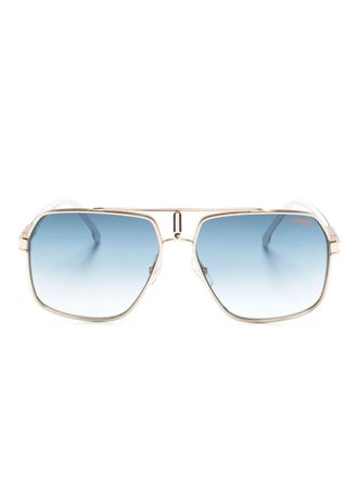Carrera lunettes de soleil 1055/S &agrave; monture oversize - Or