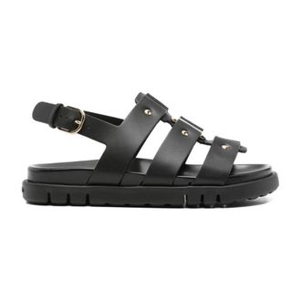 Ferragamo Sandale mit Nieten und Riemchen - - Shoes - Damen - Schwarzk - 36 EU