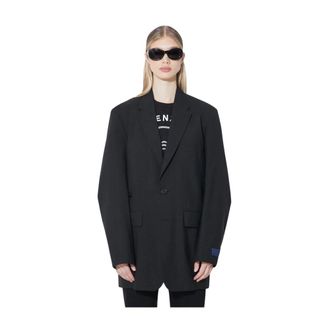 Kenzo Kimono-Blazer in Unifarbenem Design - - Jackets - Damen - Schwarzk - S
