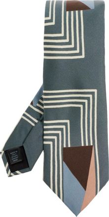 Dolce & Gabbana Homme, Accessoires, Vert, Taille: ONE Size Cravate en twill &agrave; imprim&eacute; vintage