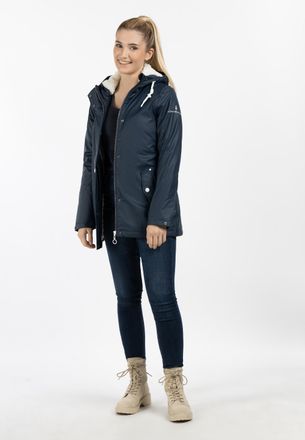 Dreimaster Dreimaster Regenjacke mit Teddyfutter Damen Marine