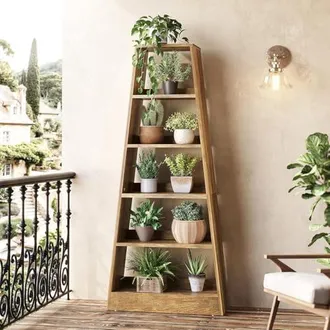 Tribesigns Bibliothèque, Étagère à 6 Niveaux, 80 x 30 x 180 cm, Etagere Bois, pour Salon, Bureau, Chambre à Coucher, Marron Rustique