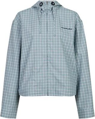 Acne Studios Veste &agrave; carreaux &agrave; capuche en coton