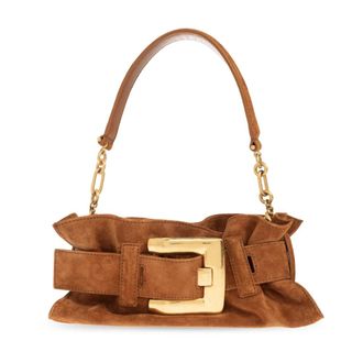 Balmain Femme, Sacs, Brun, Taille: ONE Size Sac Bandouli&egrave;re Baguette