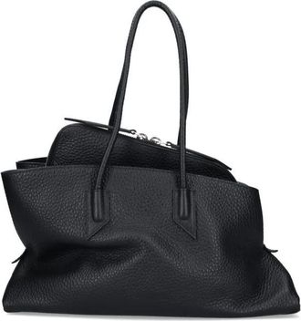 The Attico Hobo Bags - La Passeggiata Medium Shoulder Bag - Black - Gr. unisize - in Beige - f&uuml;r Damen
