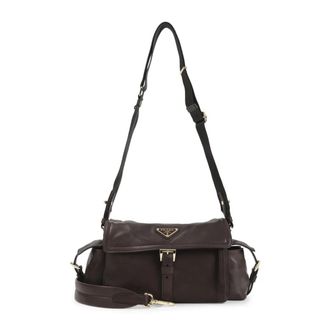 Prada Hobo Bags - Lamb Leather Handbag With Flap Closure - Gr. unisize - in Schwarz - f&uuml;r Damen