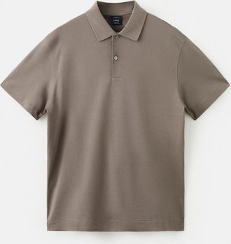 Mango Polo maille fine 100 % coton marron moyen - Homme - XXL - MANGO MAN