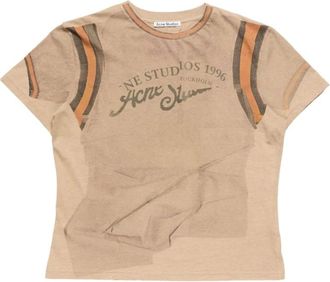 Acne Studios Femme, Tops, Beige, Taille: 40 FR T-shirt Graphique