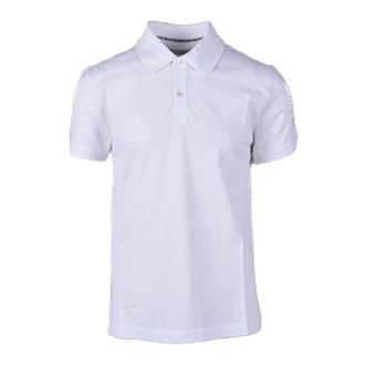 Dirk Bikkembergs Homme, Tops, Blanc, Taille: M T-shirt Style Polo Coton &Eacute;lasthanne