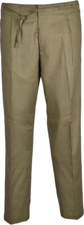 Officina36 Homme, Pantalons, Vert, Taille: M Straight Pantalons