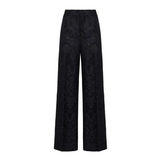 Etro Jacquard-Hose mit weitem Bein - - Trousers - Damen - Schwarzk - M