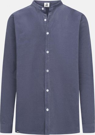 Hanseheld Cordhemd Herren Blau-Grau