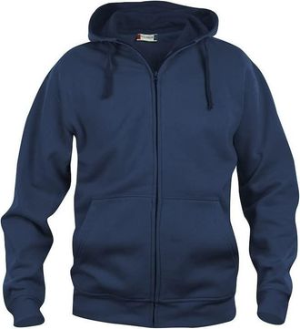 Clique Herren Basic Full Zip Hoody, Blau (Dark Navy), XXL