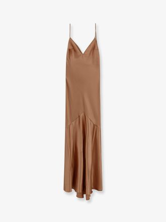 Elisabetta Franchi Daily satin long dress - ELISABETTA FRANCHI - gender_Woman