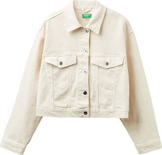 Benetton Damen 25z2dn05c Jacke, Creme 0Z3, S