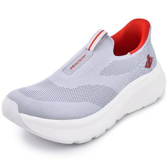 JACKSHIBO Hände frei Slip in Herren Schuhe Slip on Sneakers Fußbogenstütze Orthopädische Schuhe Memory Foam Walkingschuhe Mit Weite Zehenbox Nullabsatz Sohlen,G